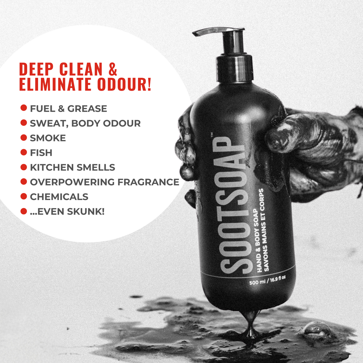 Sootsoap Hand & Body Soap | Detoxify & Deodorize | Firefighter Approved